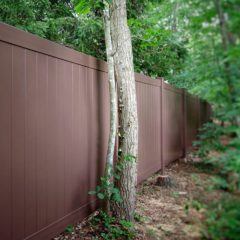 Brown PVC Vinyl Fence from Illusions Vinyl Fence | Illusions Fence