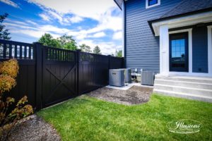 Black PVC Vinyl Privacy Fencing Panels | Illusions Fence